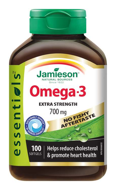 Jamieson Omega-3 EXTRA 700 mg 100 kps. | Jamieson